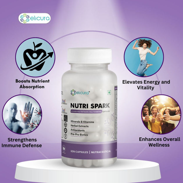 Elicura NutriSpark | Female Multivitamins with 38 Nutrients & Botanicals