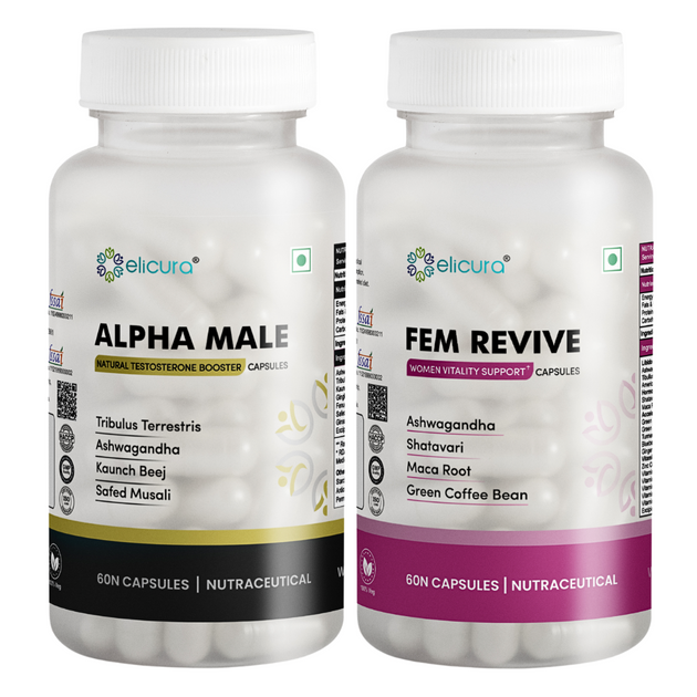 Elicura Alpha Male & FemRevive | Energy & Vitality for Men & Women